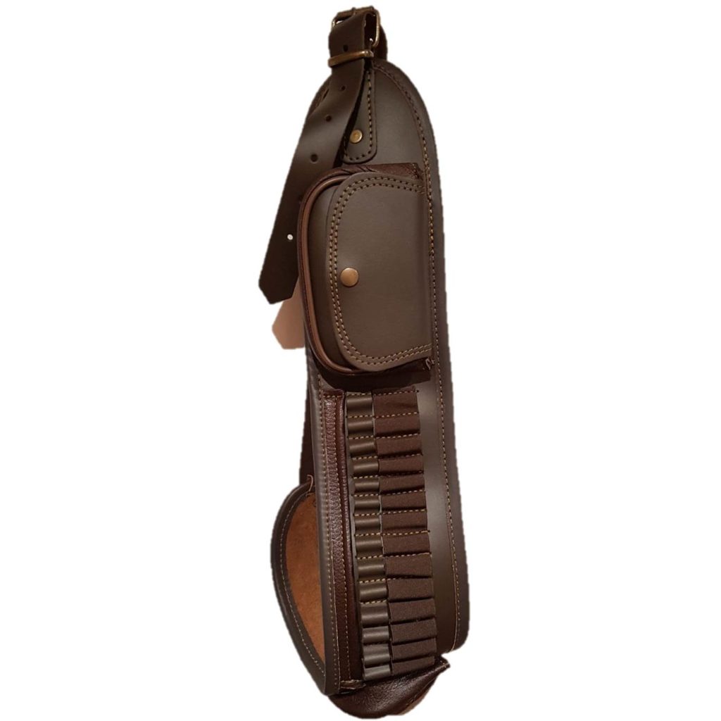 Canana fabricada en piel para 14 balas + 2 bolsillos